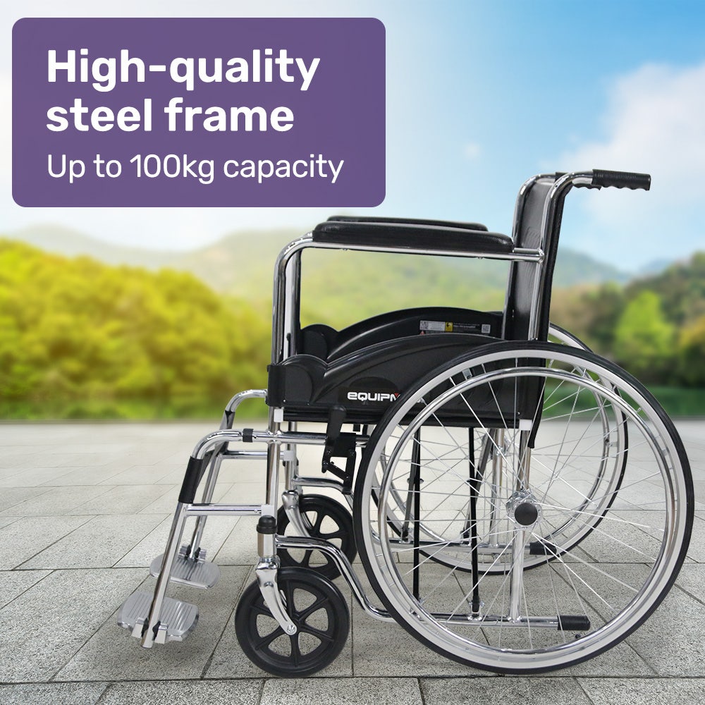 Equipmed SmartRide Foldable Wheelchair – Medihub